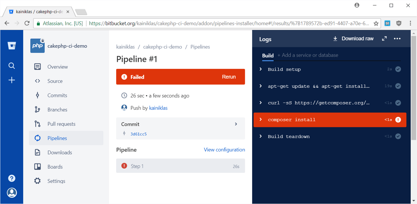 Cicd Of Cakephp With Bitbucket Pipelines And Shared Hosting Server Via Ftp